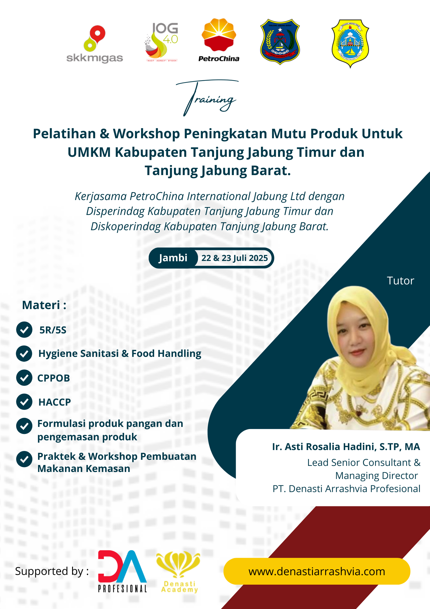 Pelatihan & Workshop Peningkatan Mutu Produk Untuk UMKM Kabupaten ...